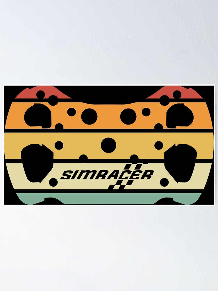 Póster «Sim racing volante o sim racer gt3 para simracing» de gut2000 ...
