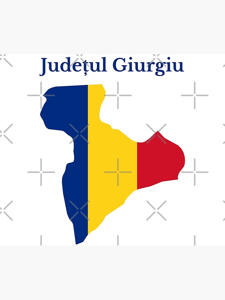 "Giurgiu County Map Design, Romania." Poster for Sale by marosharaf ...