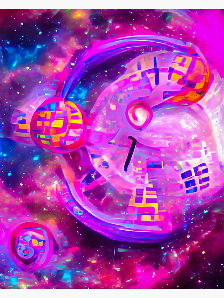 "Time 04 Trippy Space Vortex" Sticker by mhfoto | Redbubble