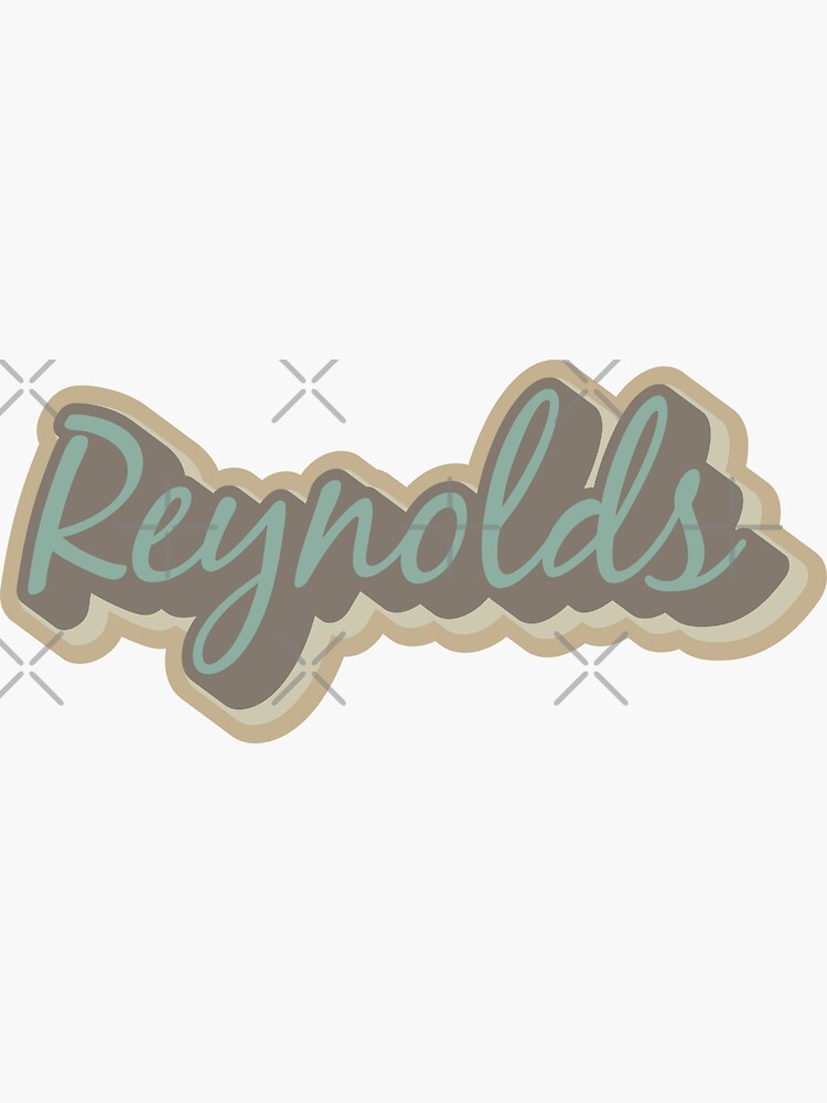 "Reynolds Name Town" Sticker by Swaygo | Redbubble