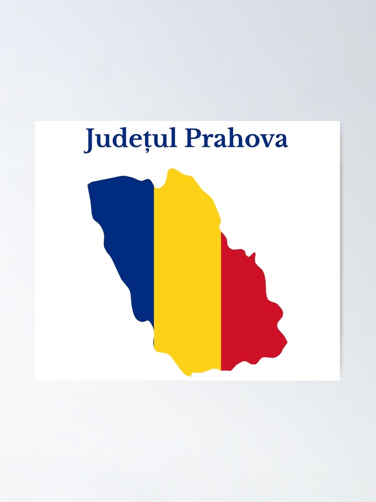 "Prahova County Map Design, Romania." Poster for Sale by marosharaf ...