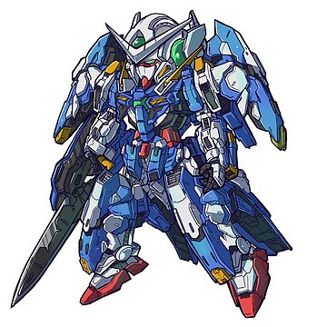 "Avalanche Exia Gundam Deform" Sticker for Sale by RatjoenMerch | Redbubble