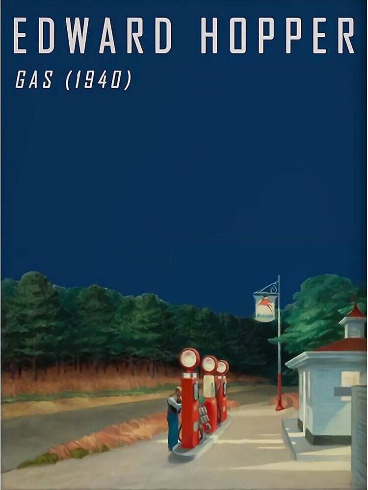 Edward Hopper Gas 1940 Premium Matte Vertical Poster sold by Akrogiali ...