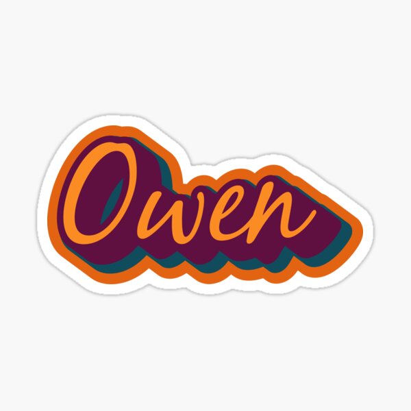 "Owen In Orange" Sticker by Swaygo | Redbubble