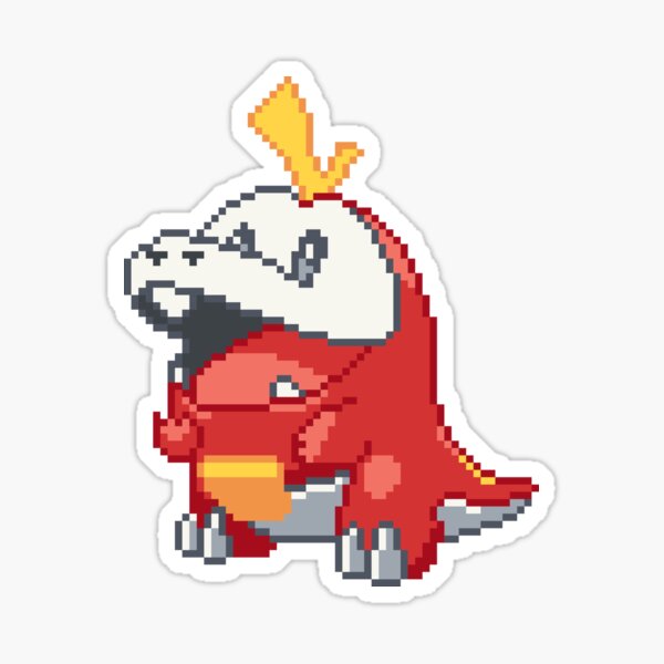 "Fuecoco Pixel Art" Sticker by AlleenasPixels | Redbubble
