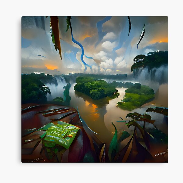 "AI generated art, Amazon Rainforest" Canvas Print for Sale by ...