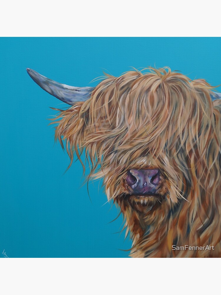 "Fluff McDuff. Highland hairy cow, Heilan Scottish coo art by award ...