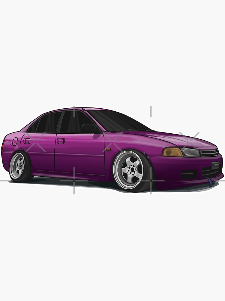 "Purple CK4 Lancer 4 Low" Sticker for Sale by carvect-id | Redbubble