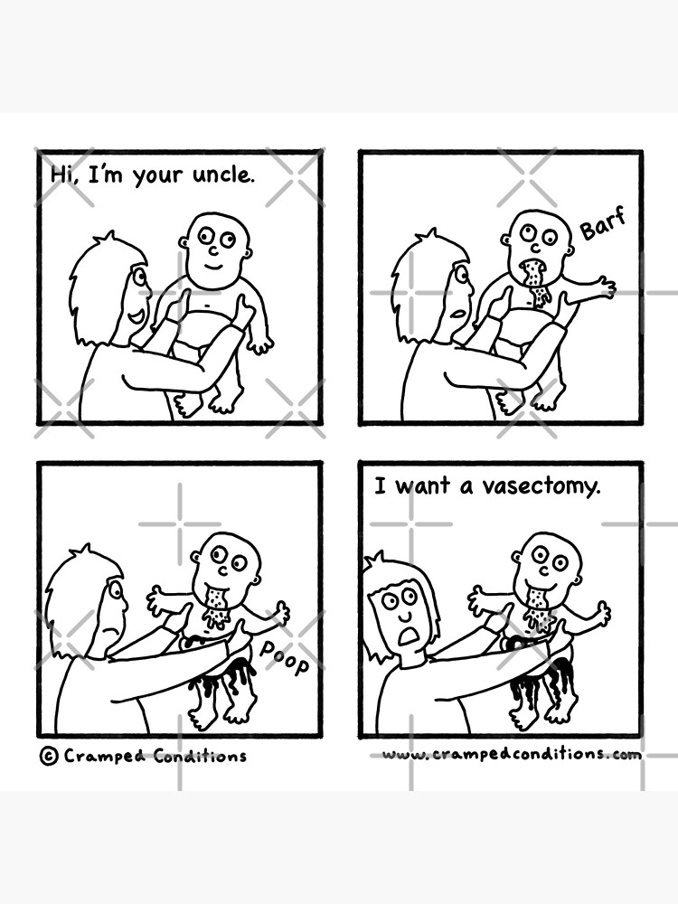 "Vasectomy - Part 1" Poster for Sale by CrampedComic | Redbubble