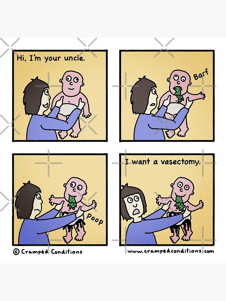 "Vasectomy - Part 1" Poster for Sale by CrampedComic | Redbubble