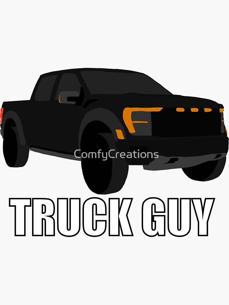 "Truck guy" Sticker by ComfyCreations | Redbubble