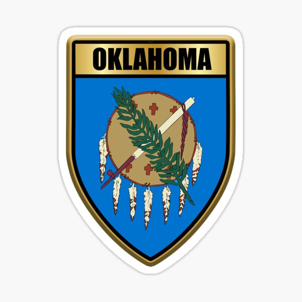 "OKLAHOMA Flag Gifts, Masks, Stickers & Products (7)" Sticker by ...