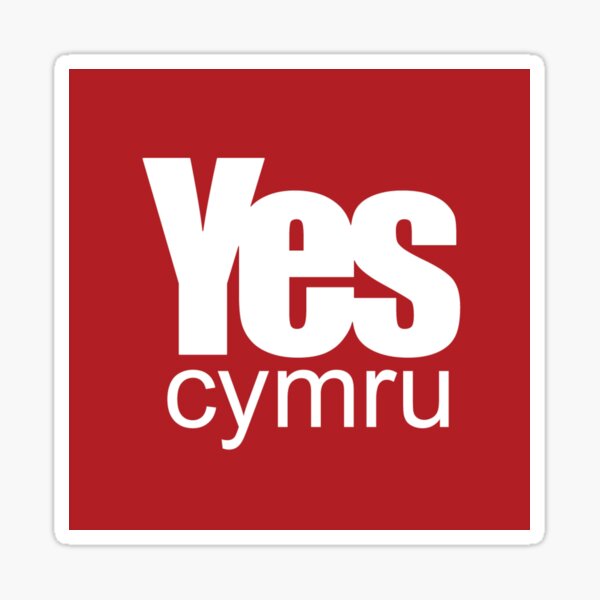 "Logo of Yes Cymru" Sticker by Shav | Redbubble