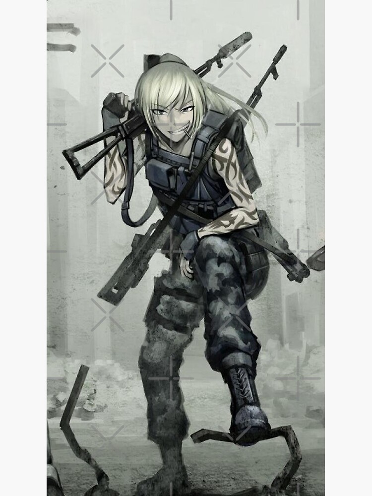 "Gun Waifu" Poster for Sale by Larryjanda | Redbubble