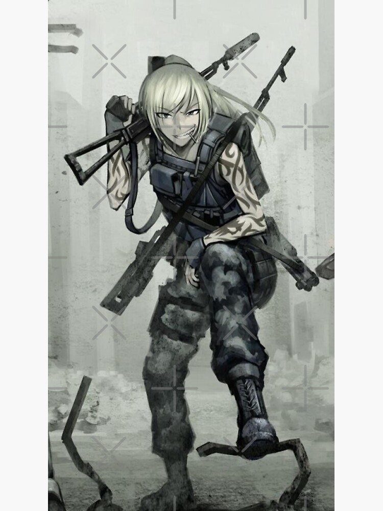 "Gun Waifu" Sticker by Larryjanda | Redbubble