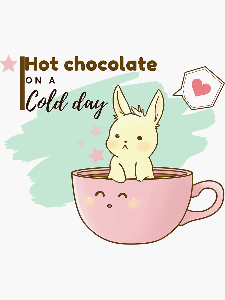 "chocolate bunny" Sticker by Alutkowo | Redbubble