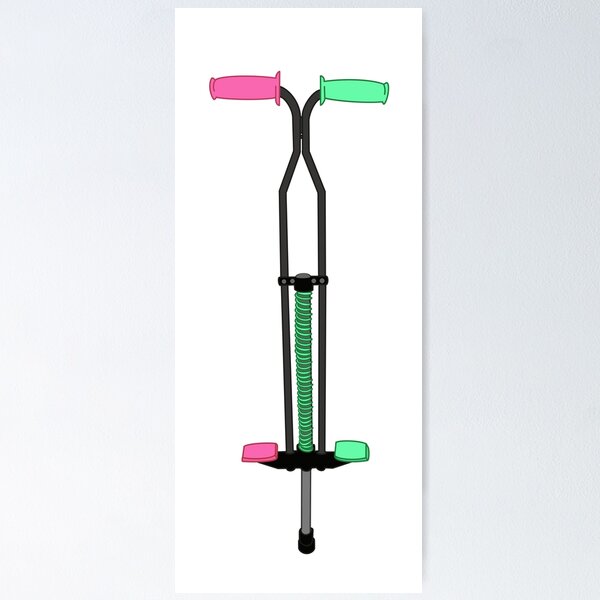 "90’s Pogo Stick" Poster for Sale by FringeInk | Redbubble