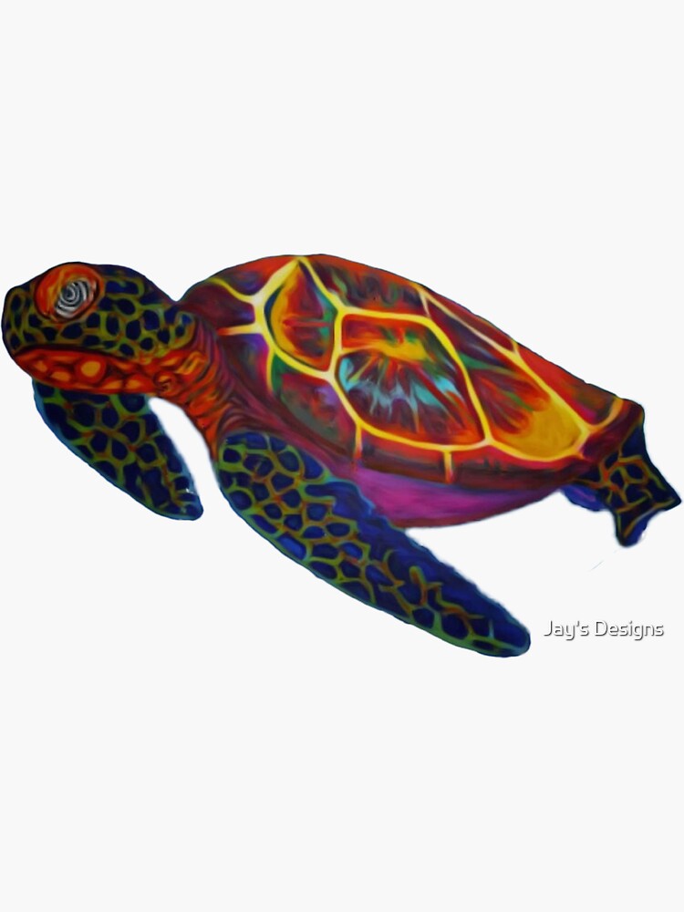 "Tortuga Turtle" Sticker by Samuditha98 | Redbubble