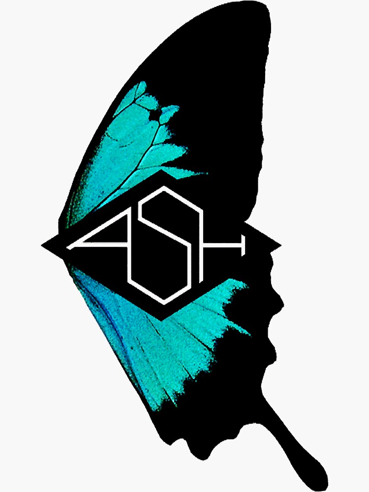 "Ash Band - Logo For Fans" Sticker by BernHagenes | Redbubble