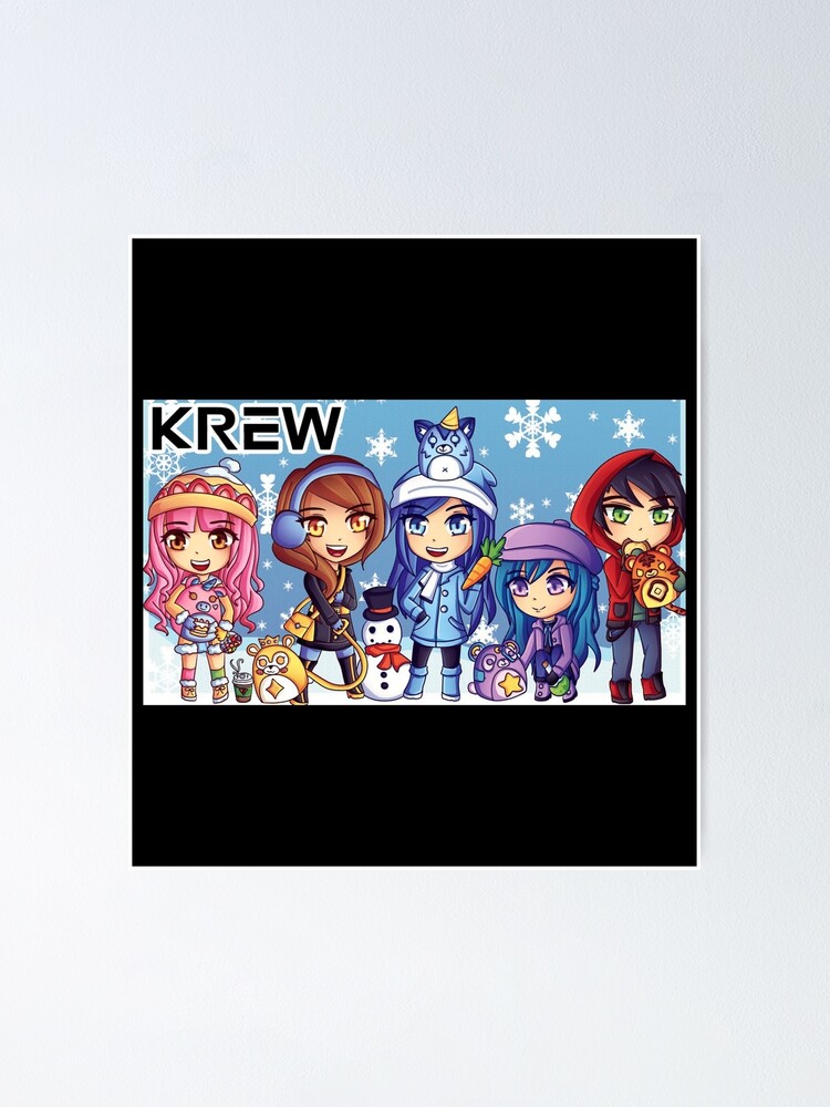 "the krew,Funneh Plushy on a scooter,itsfunneh" Poster for Sale by ...