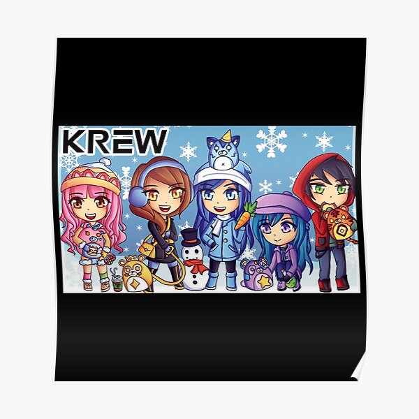 "the krew,Funneh Plushy on a scooter,itsfunneh" Poster for Sale by ...