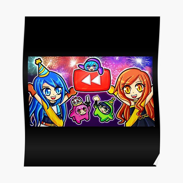 " the krew,Funneh Plushy on a scooter,itsfunneh" Poster for Sale by ...