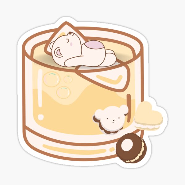 "ice tea polar bear" Sticker by besshop | Redbubble