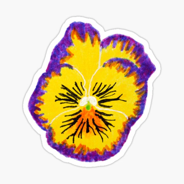"Yellow Flower" Sticker by MitaDreamDesign | Redbubble