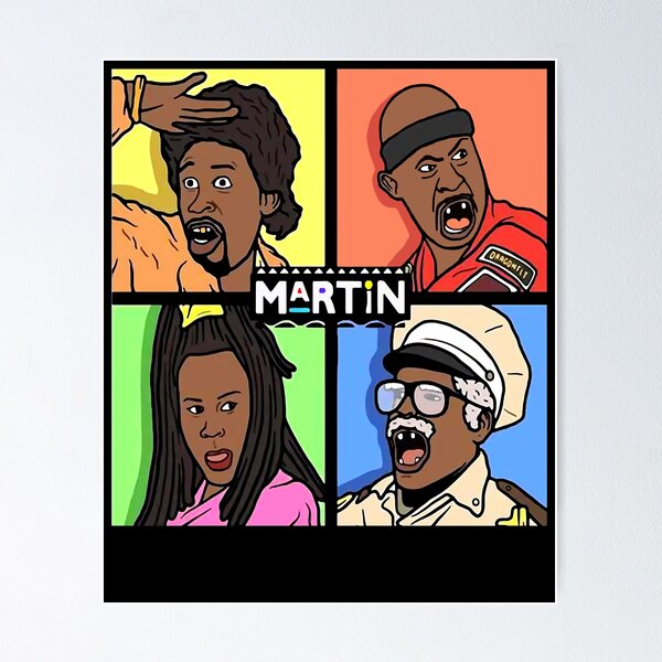 "90s SITCOM MARTIN" Poster for Sale by TristinRuther | Redbubble