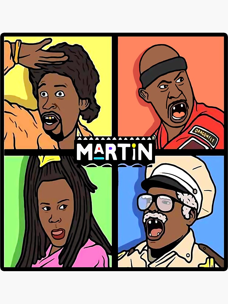 "90s SITCOM MARTIN" Sticker for Sale by TristinRuther | Redbubble
