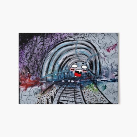 "tunnel, subway, train, metro station, tracks, railway, face, scream ...