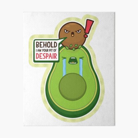 "Avocado Funny Joke" Art Board Print for Sale by Sukarolo | Redbubble