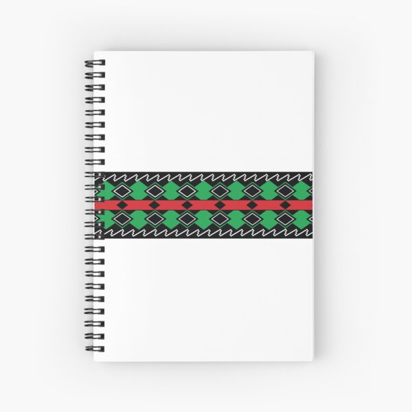 "Pueblo Indian Design (white border)" Spiral Notebook for Sale by ...