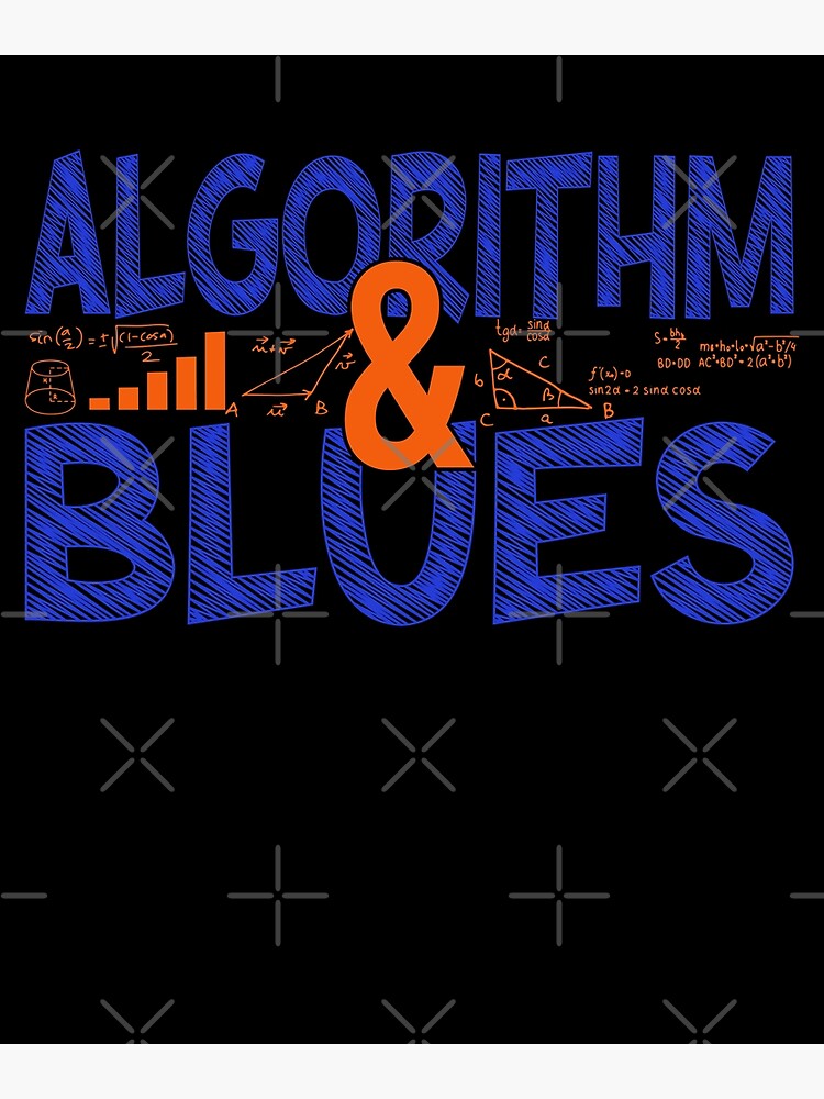 Funny Algorithm And Blues Math Teacher Premium Matte Vertical Poster ...