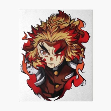 "Rengoku Eating - rengoku angry" Art Board Print by wissola | Redbubble