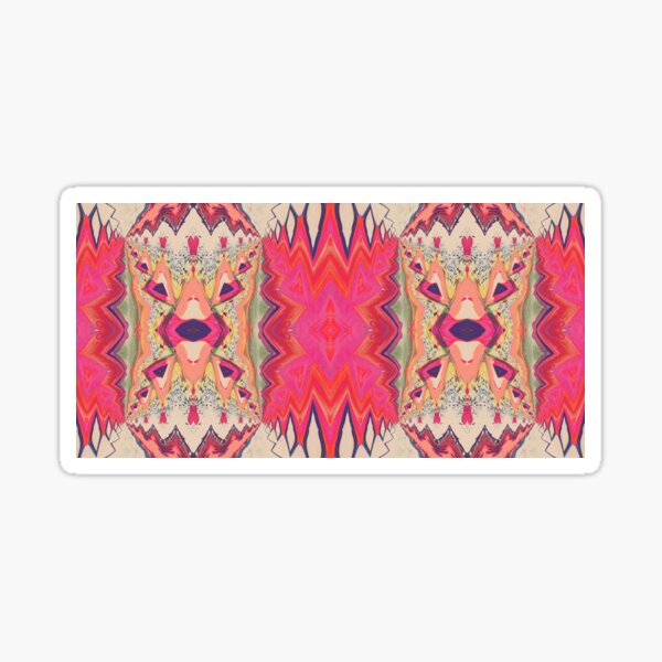 "electric pink design" Sticker by Bibat | Redbubble