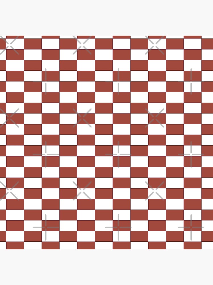 "Japanese Kimono Ichimatsu Checkerboard Pattern Red White" Poster for ...