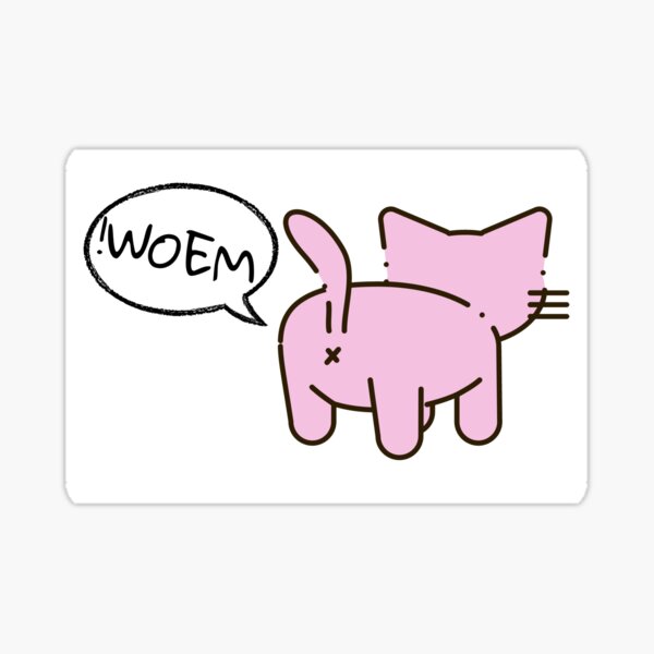 "Meow!" Sticker for Sale by DanioMiszcz | Redbubble
