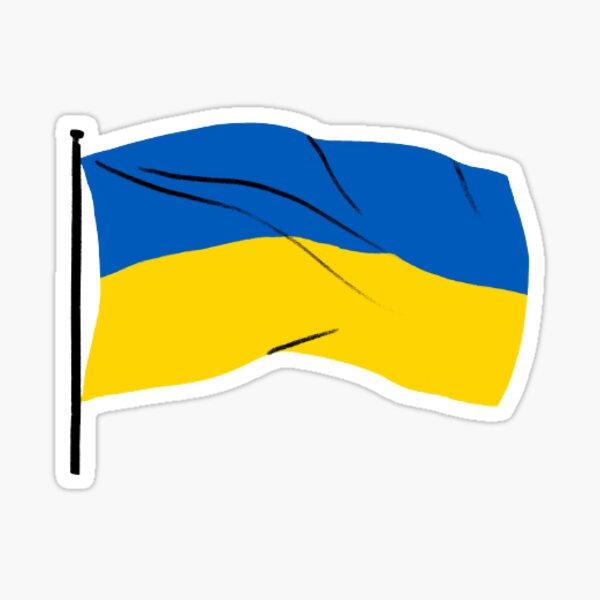 "Ukraine Flag" Sticker for Sale by Sticker-Lab | Redbubble
