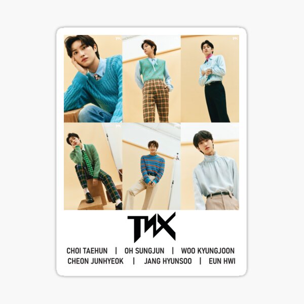 "TNX Debut Teaser Collage Artwork Merchandise" Sticker by CrownMaru ...