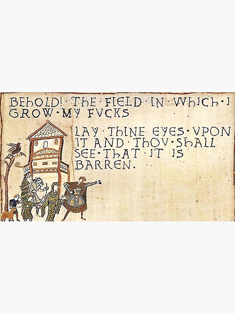 Behold The Field in Which I Grow My Fvcks Premium Matte Vertical Poster ...