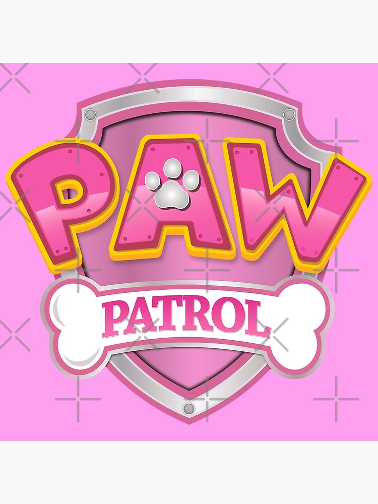 "Paw Patrol Pink" Poster for Sale by Razvanje20 | Redbubble