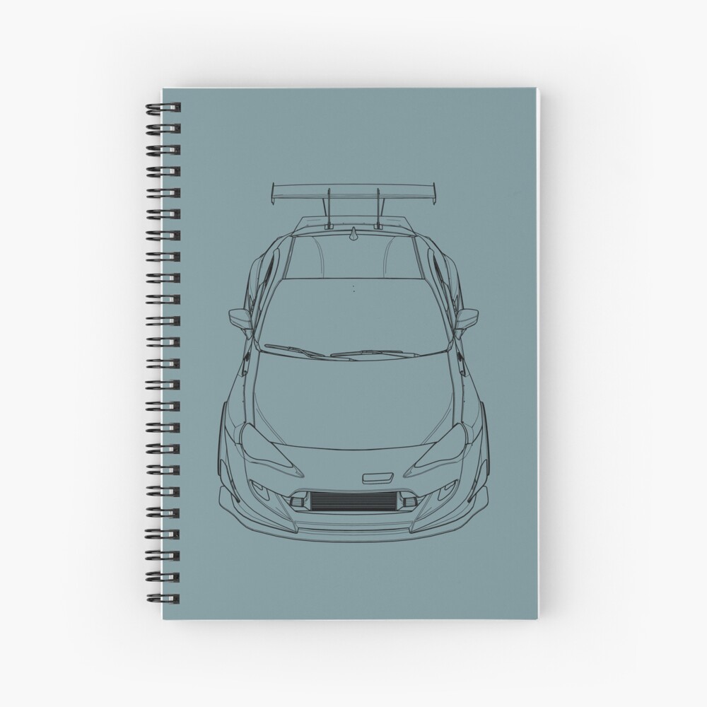"Car line art, Car guy, Car girl, JDM car addict, Subie Drawing" Spiral ...