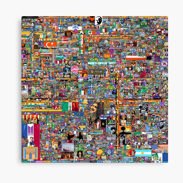 "r/place 10K Final Canvas Before the Whiteout (super high res edit ...