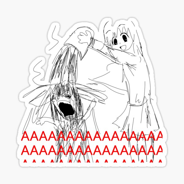 "aaaaaaaaaaaaaaa" Sticker for Sale by FumetsuNoAnata | Redbubble