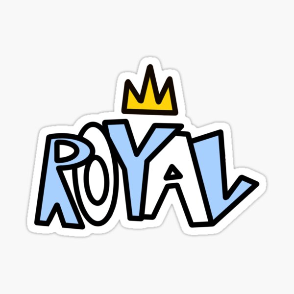 "Royal Lettering" Sticker by littlemixer0207 | Redbubble