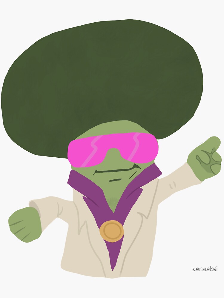 "The Walking Dead Disco Broccoli" Sticker for Sale by senaeksi | Redbubble