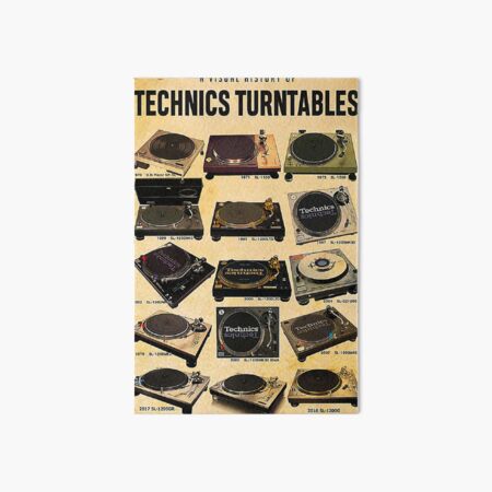 "A Visual History Of Technics Turntables" Art Board Print by ...