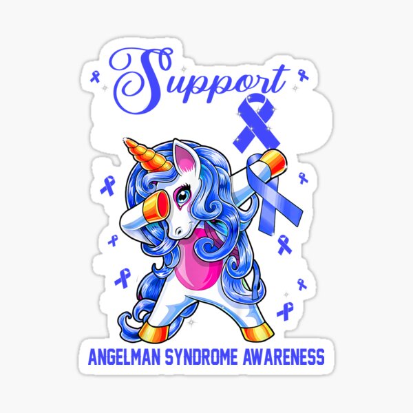 "Cute Unicorn Support Squad Angelman Syndrome Awareness Men Women Kid ...