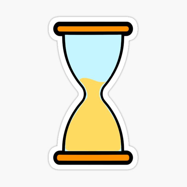 "Hourglass" Sticker by Nyoibou | Redbubble